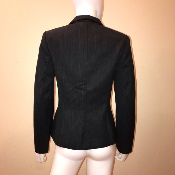 G2000 | Jackets & Coats | G200 Black Pinstriped Blazer Jacket Wool ...